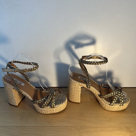 BiBi | Shoes | New Bibi Lou Sandals With Block Heel | Poshmark